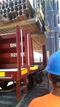 How not to unload a rail car!