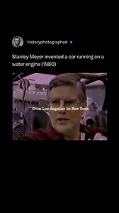 384K views · 3.9K reactions | American inventor Stanley Meyer claimed in the 1980s to have created a car engine that ran solely on water, a device he called a "water fuel cell." However, his invention was scientifically debunked as a violation of the laws of thermodynamics and was ultimately ruled a "gross and egregious fraud" by an Ohio court in 1996. Credit: @6abcactionnews | History In Pictures | Facebook