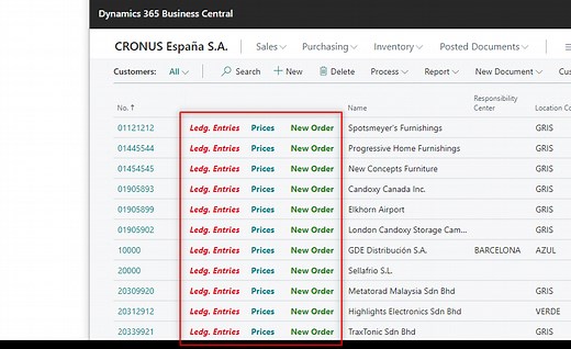 How To Add Line Actions On A List Page In Business Central - Business Central Geek