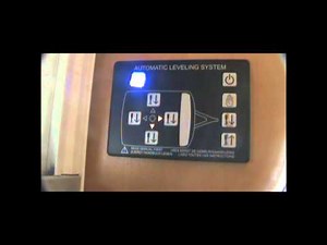 Securing and levelling a twin axle caravan