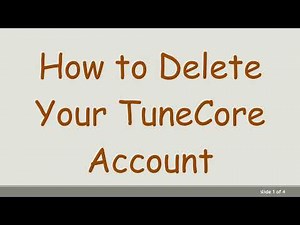 How to Delete Your TuneCore Account