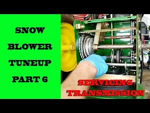 Snowblower Tuneup Part 6 Servicing Transmission
