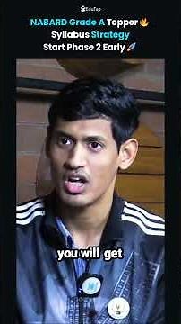 NABARD Grade A Topper Reveals Syllabus Strategy + Descriptive English Tips | Start Phase 2 Early