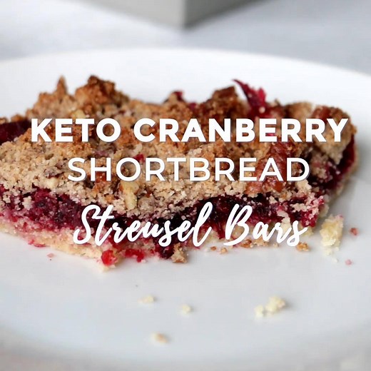 10K views · 41 reactions | These low carb Cranberry Shortbread Streusel Bars boast a crunchy, buttery crust, topped with a sweet and tart cranberry layer and a toasty pecan streusel topping. Perfect for breakfast or a sweet treat, these will be your new favorite cranberry bars! Full recipe here--> https://www.ibreatheimhungry.com/low-carb-cranberry-shortbread-streusel-bars/ | I Breathe I'm Hungry | Facebook