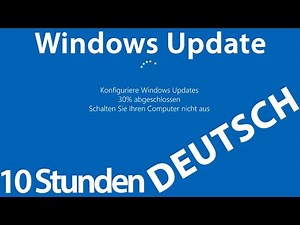 Windows Update Screen GERMAN 10 hours REAL COUNT in 4K UHD !