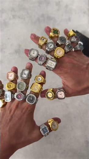 Not your regular watch. A watch built into a ring that instantly becomes a conversation starter.