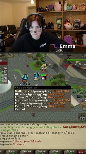 We were taken by surprise 💀 Emma-Emilyispro #twitch #Livestream #osrs #runescape #dmm #pvp #shorts