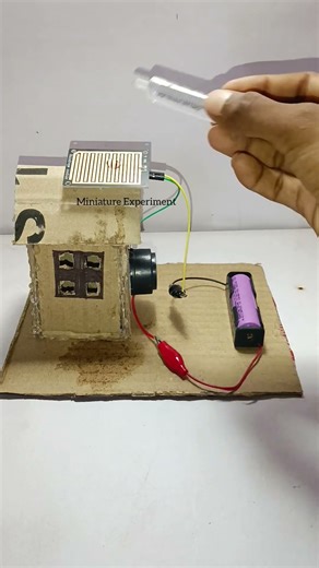 Automatic Rain sensor Project #tech #rain #experiment #scienceproject #youtubeshorts