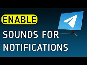 How To Enable Sounds For Notifications On Telegram App On PC (New Update)