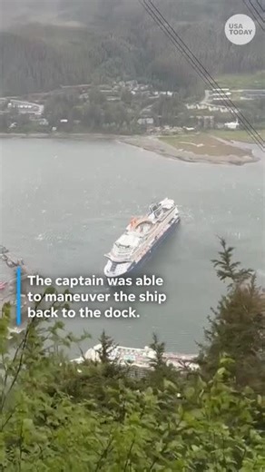 Celebrity ship breaks away from pier in 'sudden wind squall' during Alaska cruise