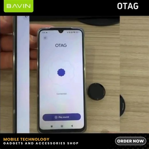 BAVIN OTAG Smart Wireless Bluetooth Finder Locator with Built-in Buzzer and Lanyard for Android Devices | Mobile Technology Gadgets and Accessories Shop