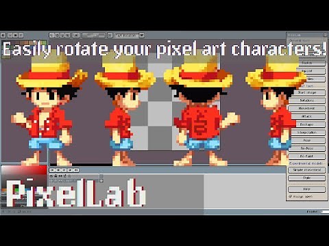 Easily rotate your pixel art character with AI!
