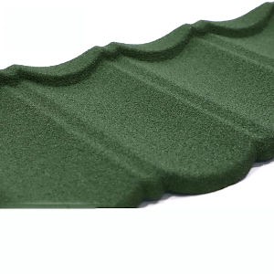 [Hot Item] Milan Tile Color Stone Metal Tile Galvanized Heat Insulation Tile Villa House Eaves Color Stone Tile