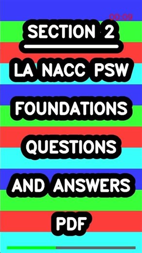 NACC PSW Foundations Questions and Answers pdf Latest