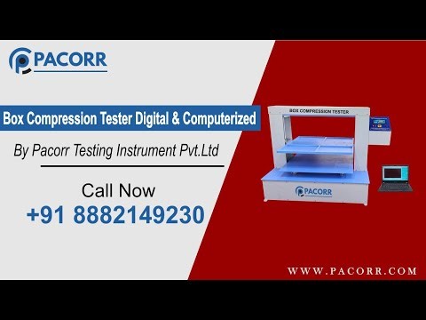 Box Compression Tester Digital & Computerized