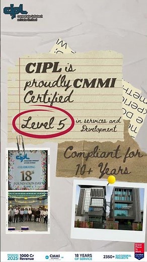 What is CMMI? | CIPL's 10-Year Journey of CMMI Level 5 Certification & Process Excellence