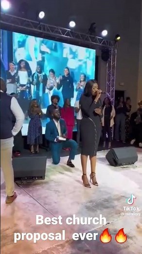 Best church proposal ever with seven rings🔥🔥🔥🥳🥳🥳