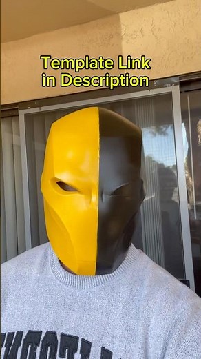 Death Stroke Mask DIY | Template Click Here #deathstroke #redhood #cosplaydiy #cosplaytutorial #art