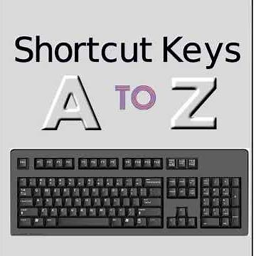 Ctrl A To Z Shortcut keys|CTRL A to Z Shortcut In Computer#trendingshorts #viralvideo