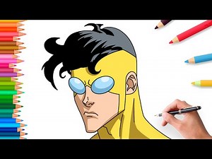 How to draw Invincible step by step | easy Tutorial for beginners
