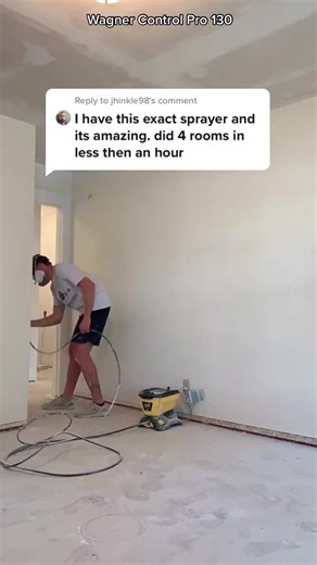 Reply to @jhinkle98 Wagner Control Pro 130! Great for large painting projects. #WorkingAtHome #DIY #doityourself | Nik and Liv DIY