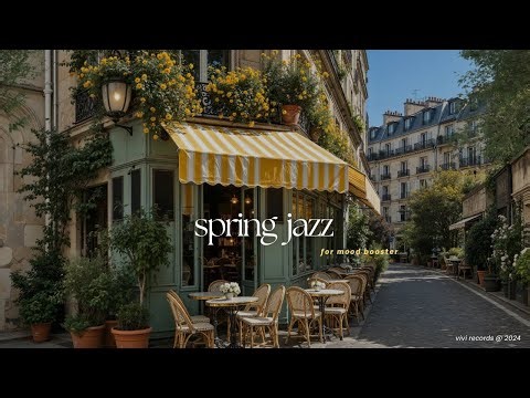 Relaxing January Spring Jazz 🌸 Cozy Coffee Shop Ambience for Mood Booster, Study in Season Change