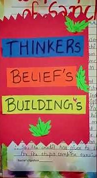 THINKERS , BELIEFS and BUILDING Class 12 , ch 4 project file