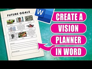 Create a Stunning Vision Planner in Microsoft Word | Step-by-Step Tutorial