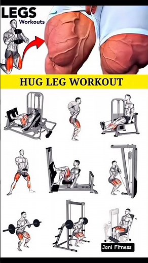 🔥FULL LEG WORKOUT | 5 Exercises For Leg Growth#shorts