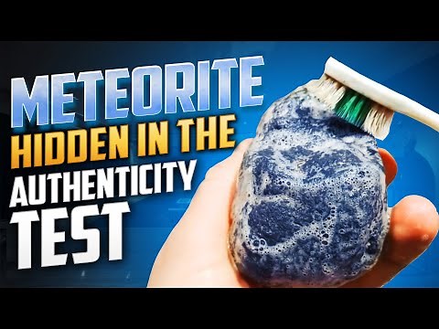 Carbon meteorite testing methods - test by gold stone channel