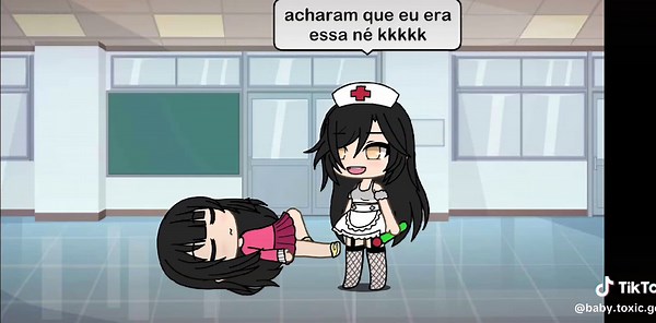 Animated School Adventure with Nurse and Student