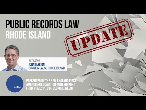 Rhode Island Public Records (Update)