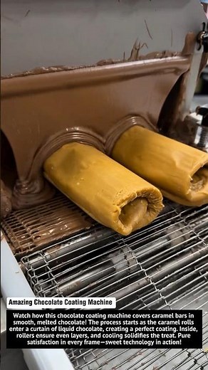 Amazing Chocolate Coating Machine – Satisfying Process You Must See! 🍫 #shorts