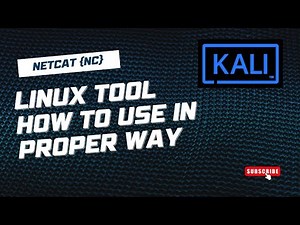 How to use the tool netcat (nc) in kali linux