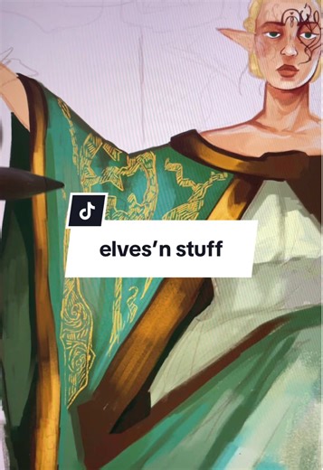 I just think elves are NEAT!!!!! #DragonAge #DnD #DnDArt #dndtiktok #artistsoftiktok #digitalart