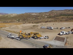 Hauling out 657 scrapers