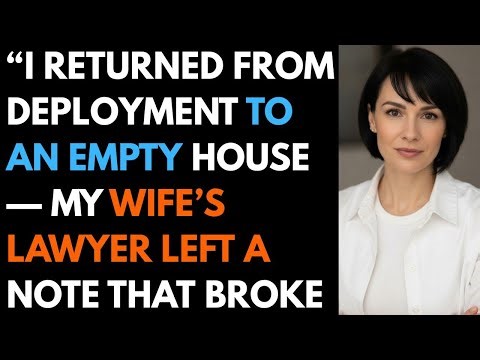 “I Returned From Deployment to an Empty House — My Wife’s Lawyer Left a Note That Broke Me”