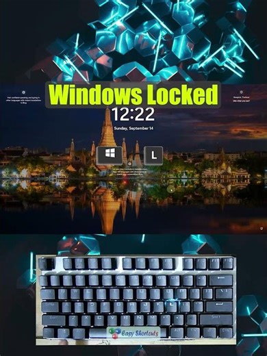 How to Lock your Computer by Keyboard Shortcut #windowstips #windows11