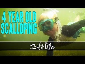 4-Year-Old Scalloping in the Depths of Homosassa