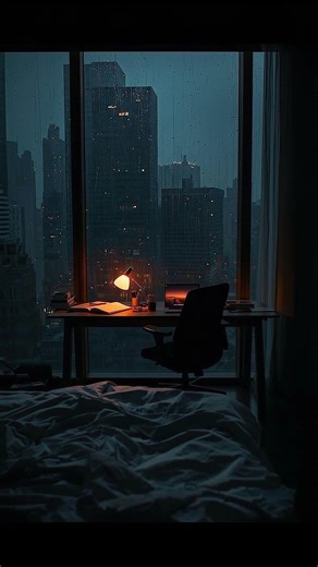 Rainy Night City Through the Window 🌧🪟