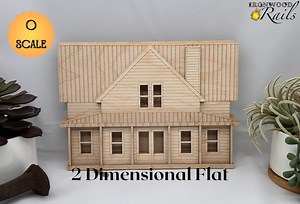 O Scale Model Two Dimensional Farmhouse Kit, Flat Back Model, Detachable Face With Lights - Etsy Canada