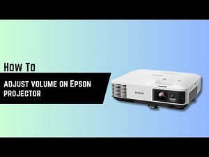 How to adjust volume on Epson projector (Step By Step Tutorial)