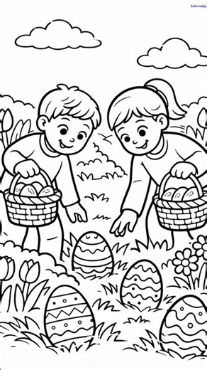 These 11 Easter Coloring Pages Feel More Like a Story Than a Craft | Free Printables #easter
