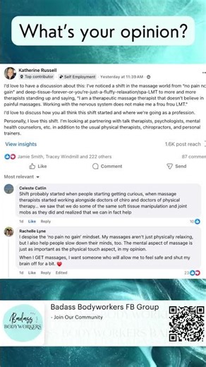 Please understand that massage just isn’t JUST about pressure *or* a bDay gift. There’s SO much more