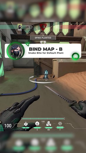 Viper Lineup on the NEW BIND for B Default Plant! | #VALORANT #viper #viperlineups