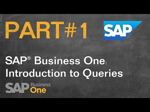 Introduction to Queries - Part#1 - SAP® Business One