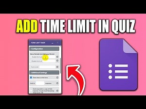 How To Add Time Limit In Google Form Quiz - New Method