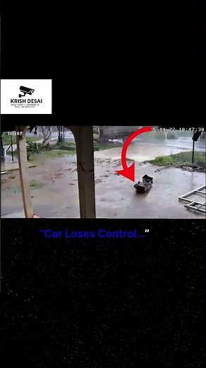 “Car Spins Out of Control and Crashes Into Truck | CCTV Footage”