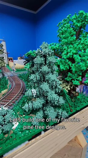 Bevins Bricks on Instagram: "How to build my favorite Lego pine tree #lego #howto #tree #pinetree #buildwithlego"