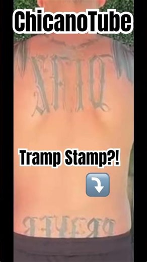 ChicanoTube flexing Tramp Stamp? #youtubeyarda #chicano